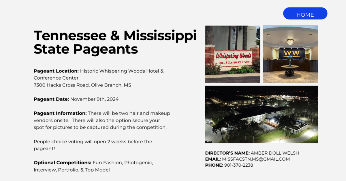 Tennessee & Mississippi State Pageant